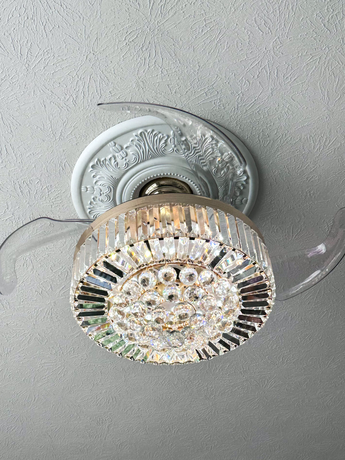 Fandelier with a Ceiling Medallion - The Good Wrench